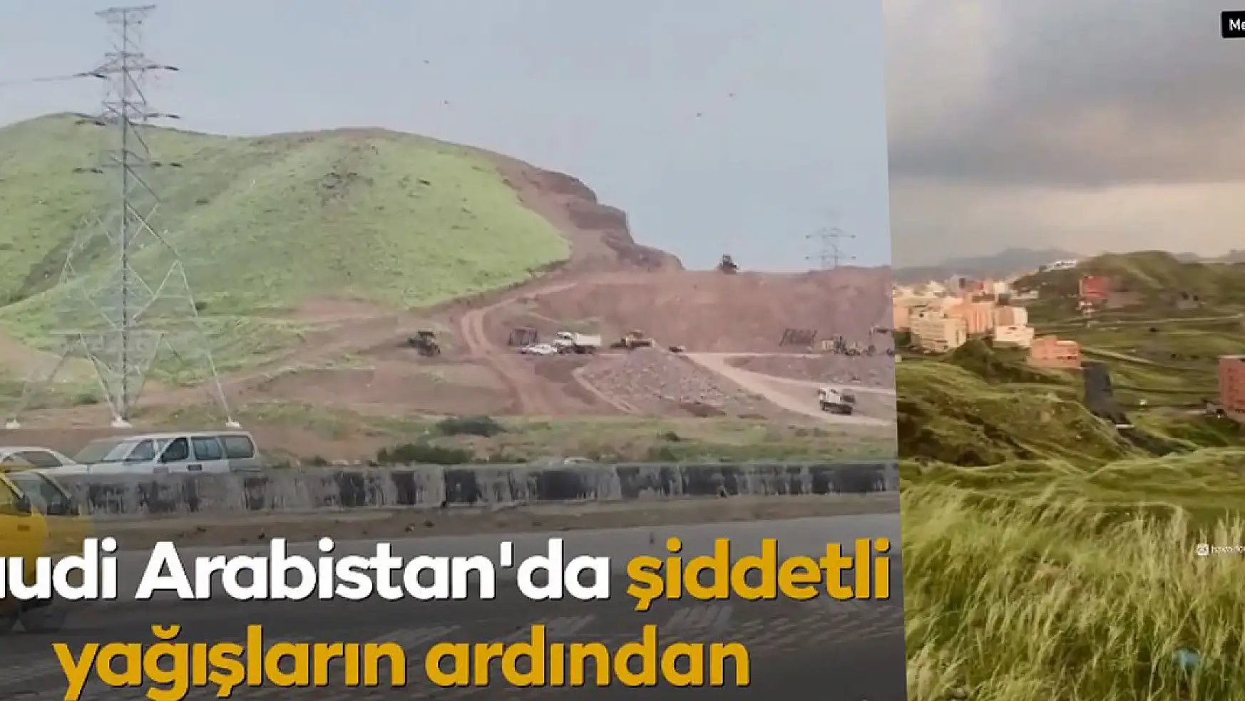 Mekke'de yağışların ardından dağlar ve ovalar yeşile büründü Mekke'de yağışların ardından dağlar ve ovalar yeşile büründü